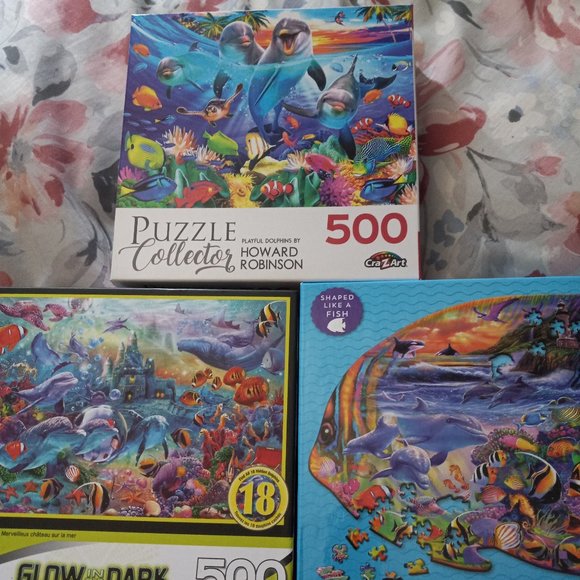 Target | Toys | Sold Blue Ocean And Sea Animal Jigsaw Puzzles 50 Pieces ...